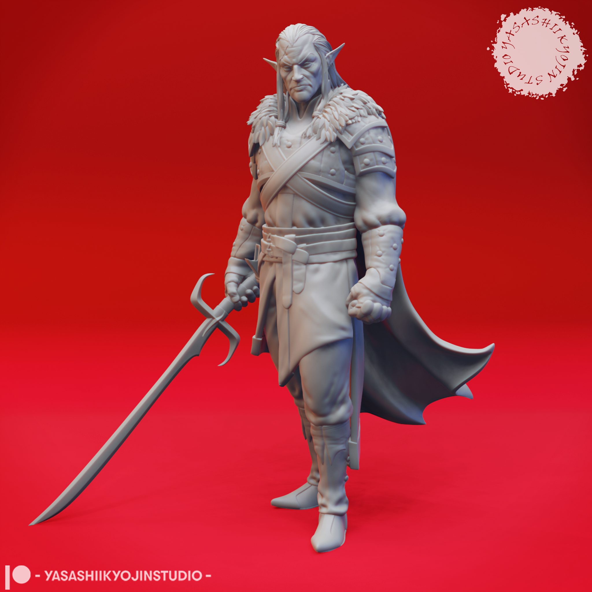 Rahadin the Dusk Elf Chamberlain by Yasashii Kyojin Studio – Planar ...