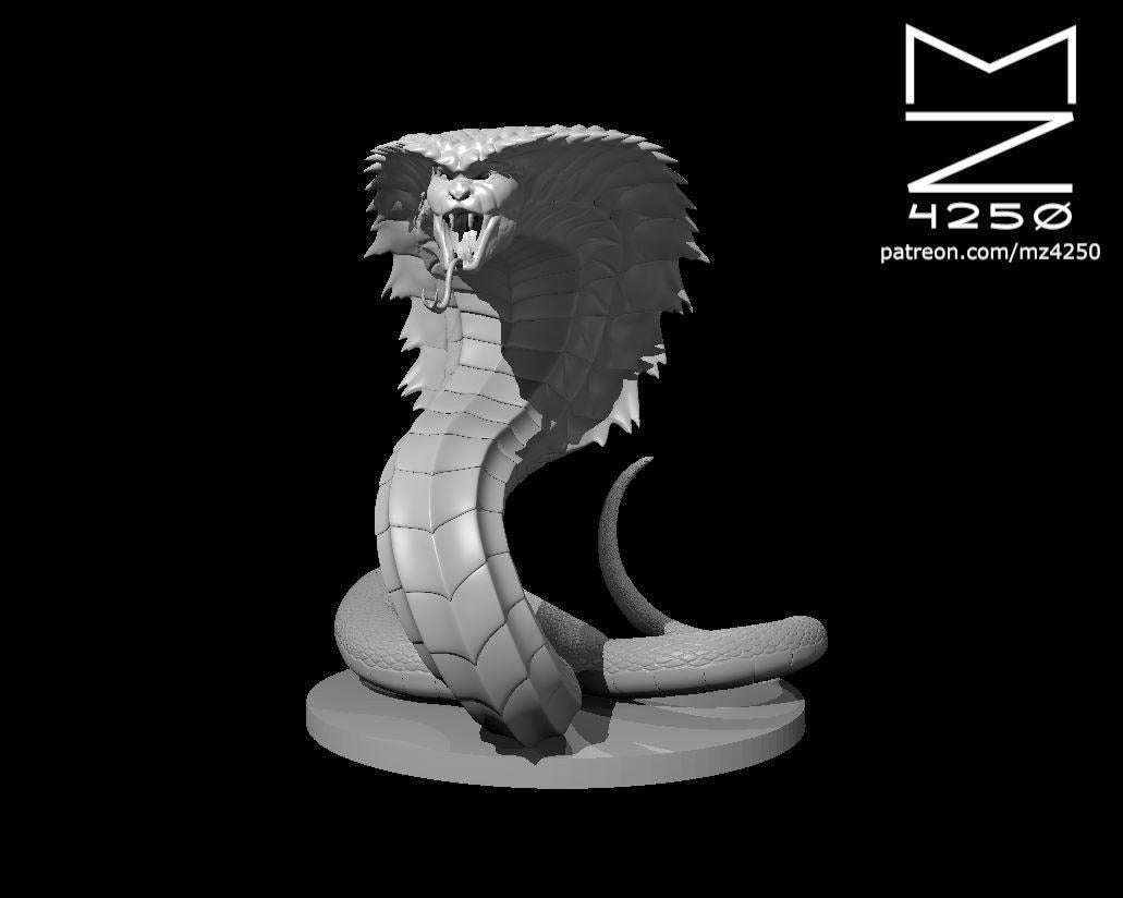 Spirit Naga miniature by MZ4250 – Planar Gateway Miniatures