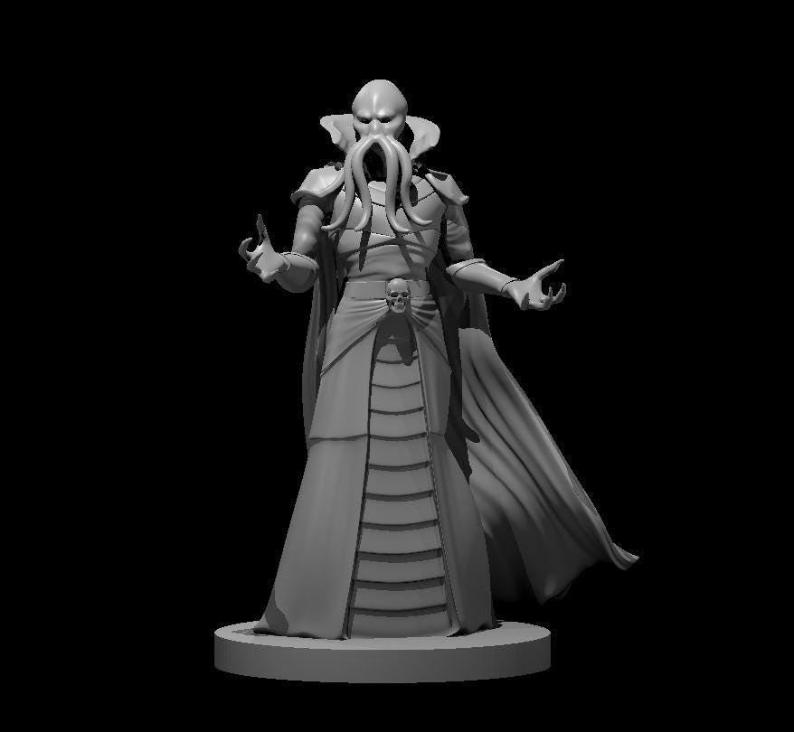 Mindflayer miniature by MZ4250 – Planar Gateway Miniatures