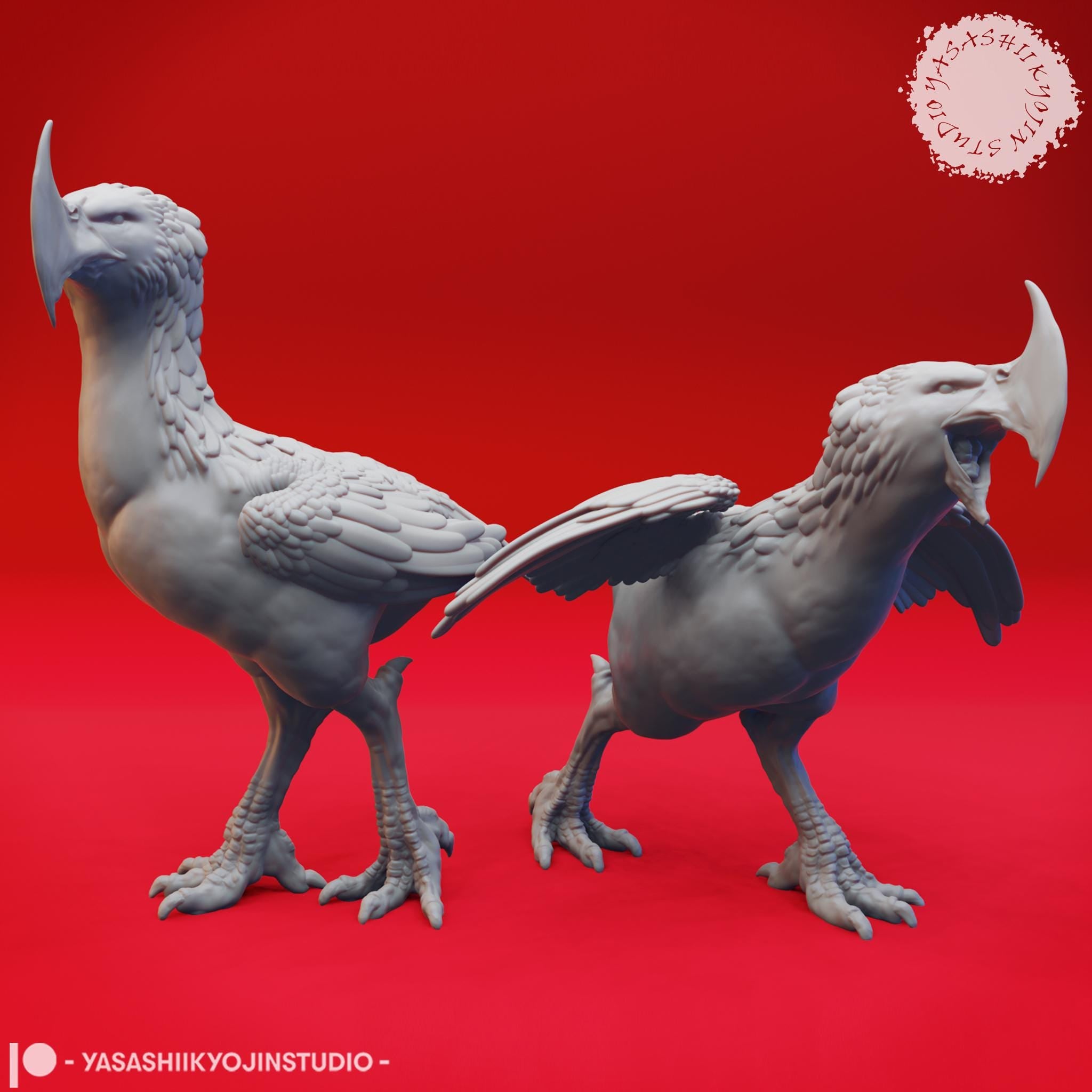 Axe beak miniature by Yasashii Kyojin Studio – Planar Gateway Miniatures